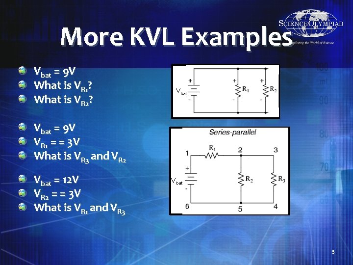 Vbat Circuit Lab Practice 10Kirchhoffs VoltageCurrent Laws Wheatstone
