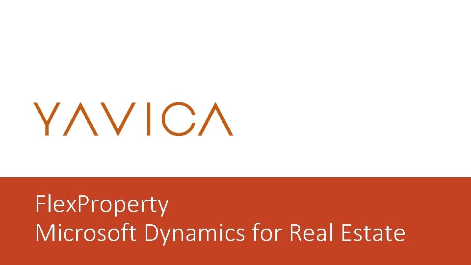 Flex Property Microsoft Dynamics for Real Estate Content