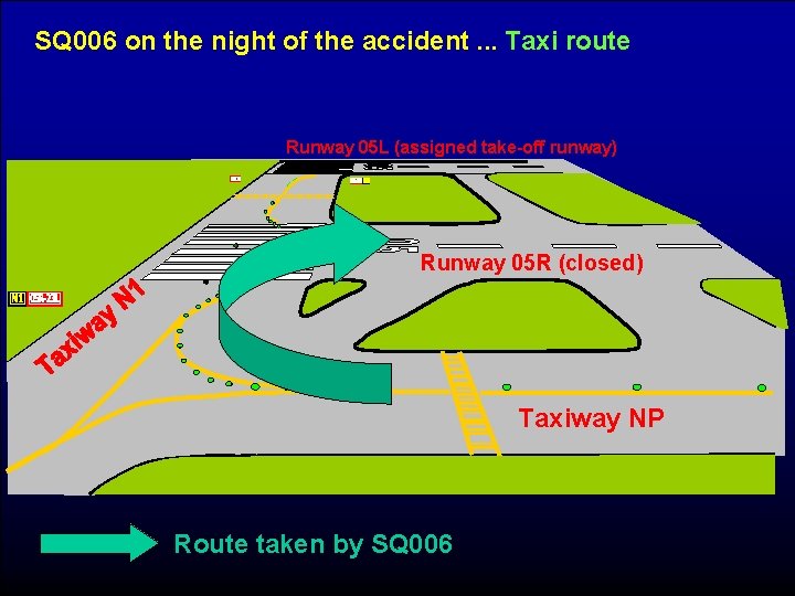 SQ 006 on the night of the accident