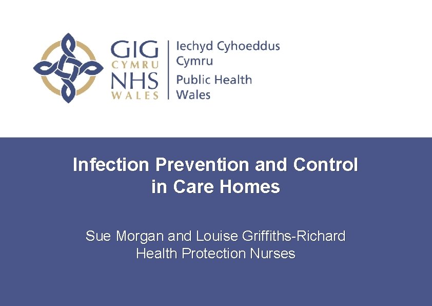 Infection Prevention and Control in Care Homes Sue