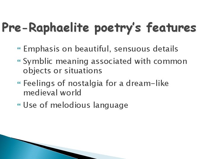 PreRaphaelites Between Paintings and Poetry Nature of the