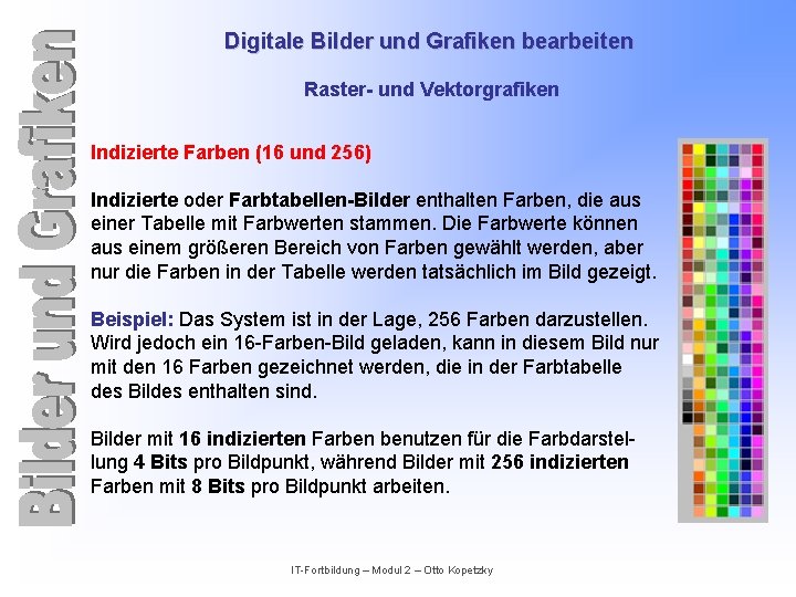 Digitale Bilder und Grafiken bearbeiten ITFortbildung Modul 2
