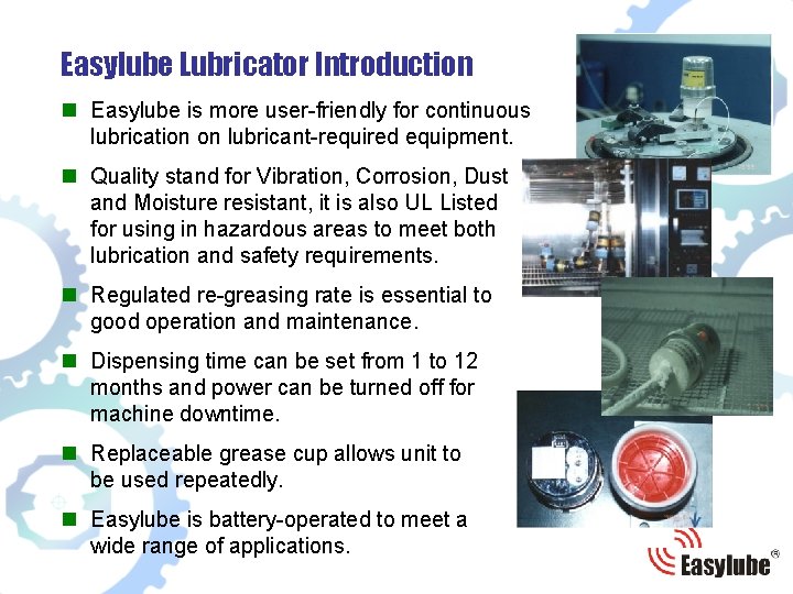 Easylube RFID Patrol Management Automatic Lubrication System 3