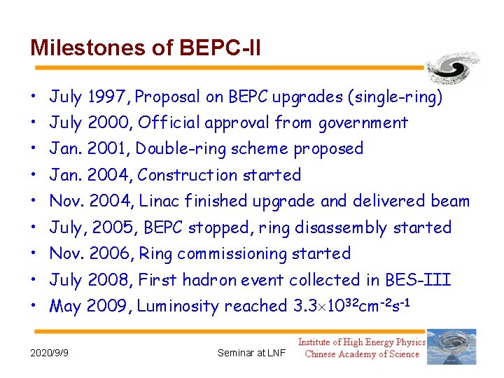 Design commissioning and luminosity upgrade of the BEPCII