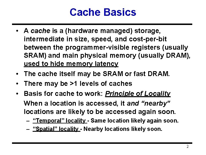 Appendix B Review of Memory Hierarchy Introduction Cache