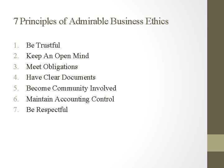 BUSINESS ETHICS AS A KEY FACTOR IN CORPORATE