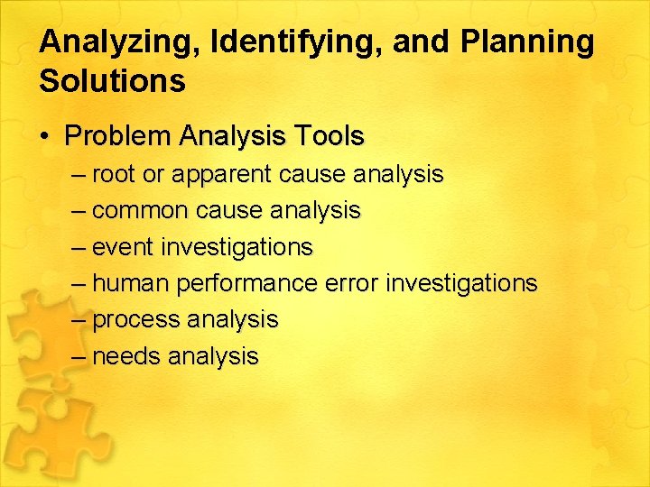 Performance Improvement Metrics JFOTRNCMETRIC ACAD 02 001 Objectives
