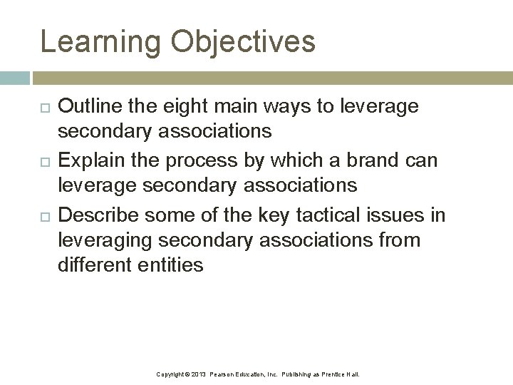 CHAPTER 7 LEVERAGING SECONDARY BRAND ASSOCIATIONS TO BUILD