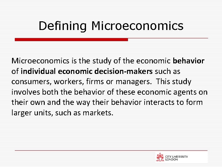 Microeconomics Presessional September 2015 Sotiris Georganas Economics ...