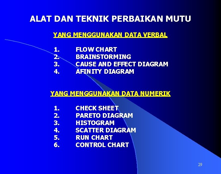 PENGENDALIAN MUTU 1 A SISTIM PENGENDALIAN DI PERLUKAN