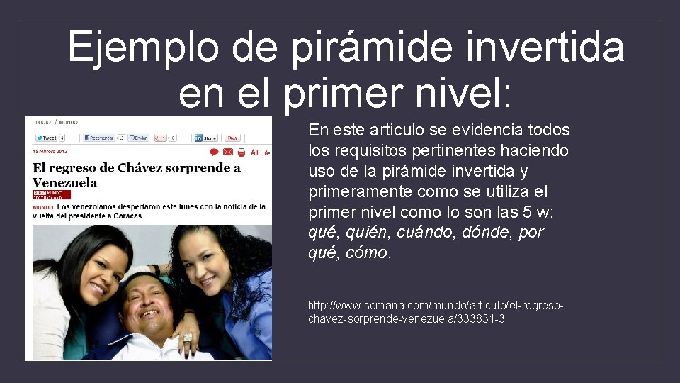 EJEMPLOS DE PIRMIDE INVERTIDA C Realizado por Sara