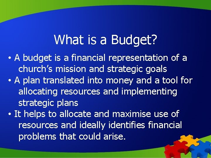 How to do Budgets What is a Budget