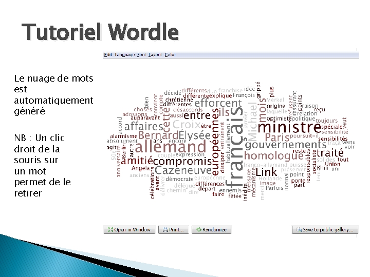 Tutoriel Wordle Cration dun nuage de mots laide