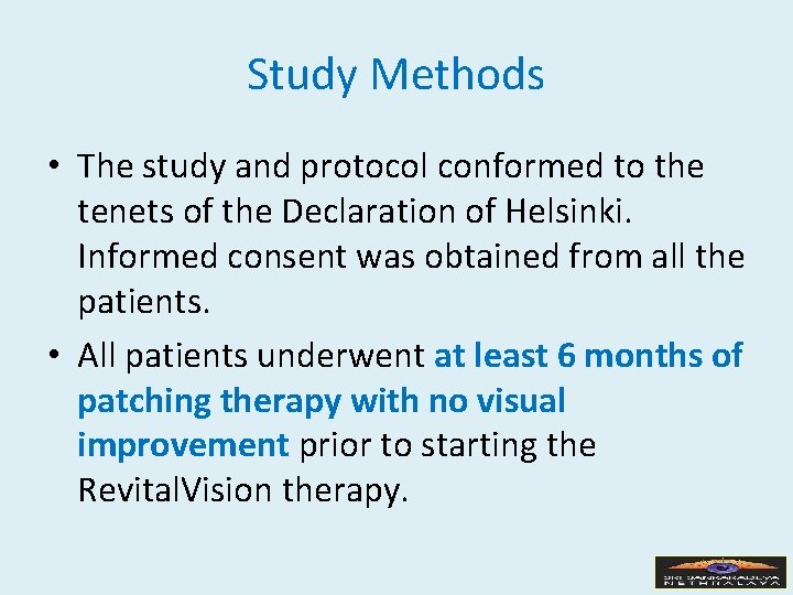 Efficacy of Revital Vision technology in improving vision
