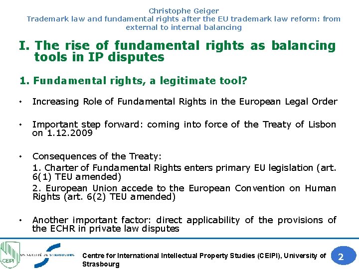 Trademark law and fundamental rights after the EU