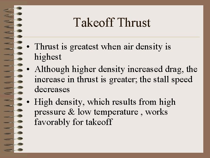 Takeoff Performance Jet Aircraft Performance Lecture 11 Chapter