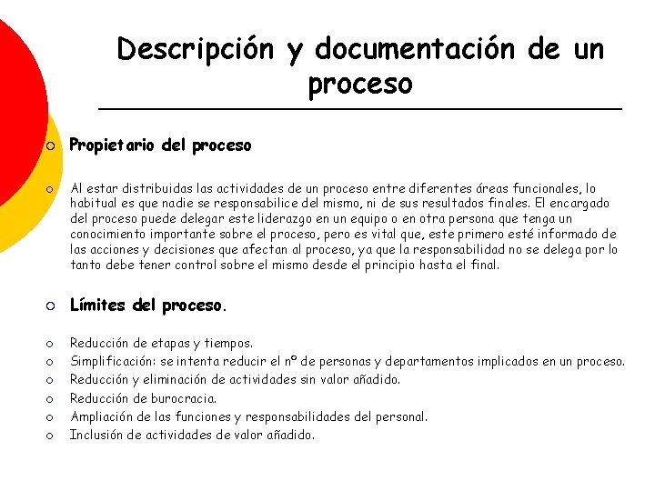 TEMA 6 MODELIZACIN DE PROCESOS Conceptos bsicos Un