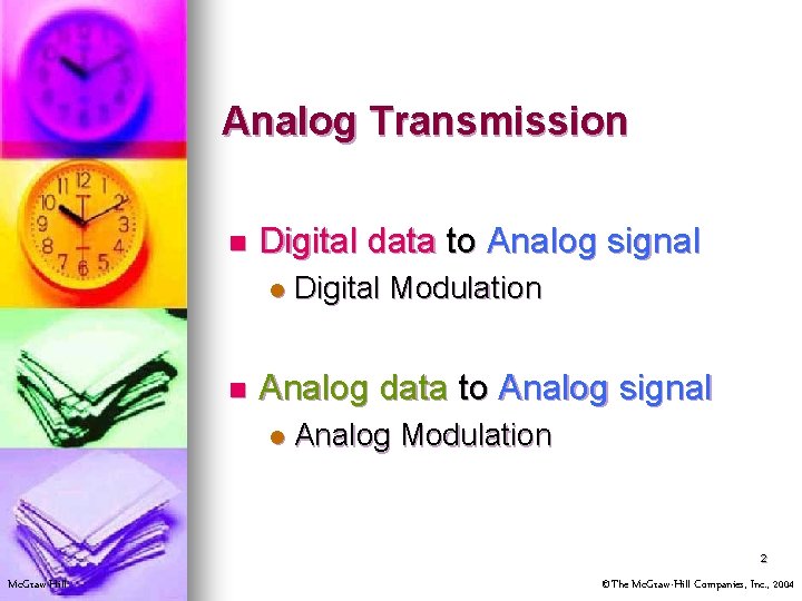 Chapter 5 Analog Transmission 1 Mc GrawHill The