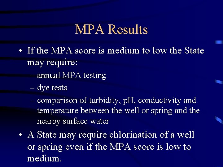Ground Water Under the Direct Influence of Surface