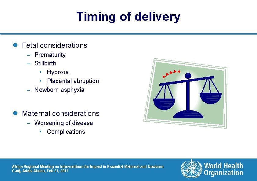 Timing of delivery and induction in preeclampsia Matthews