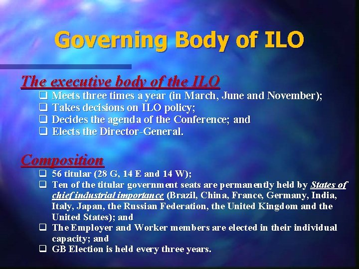 ILO What it is and what it does