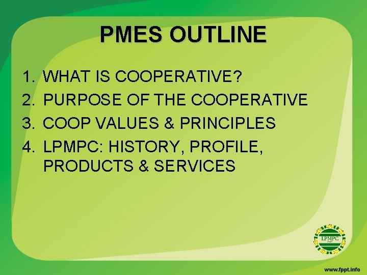 LABO PROGRESSIVE MULTI PURPOSE COOPERATIVE PreMembership Education Seminar