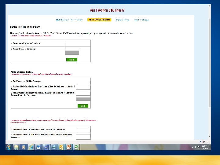 Section 3 Business Registry and Reporting System SPEARS