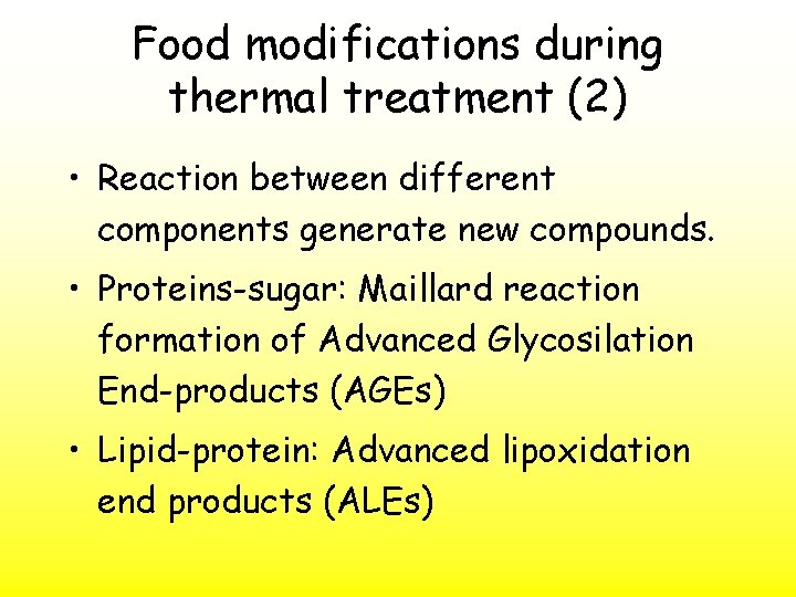 BROWNING IN THERMALLY PROCESSED FOODS THE MAILLARD REACTION