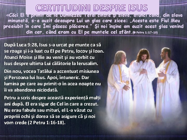 CINE ESTE ISUS HRISTOS Studiul 3 pentru 18
