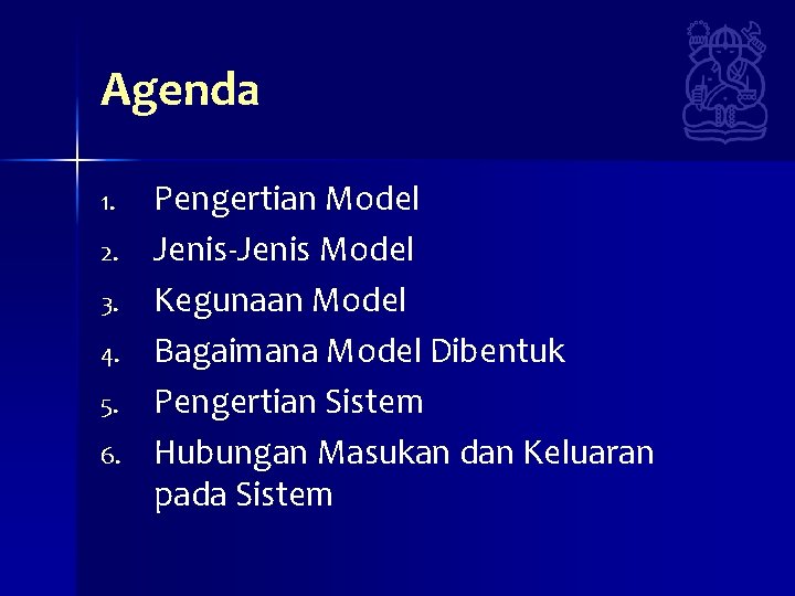 Model dan Sistem Konsep Teknologi Fakultas Teknik UMM