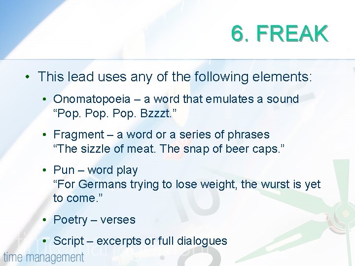 TYPES OF LEADS Friedlander Edward Jay and John
