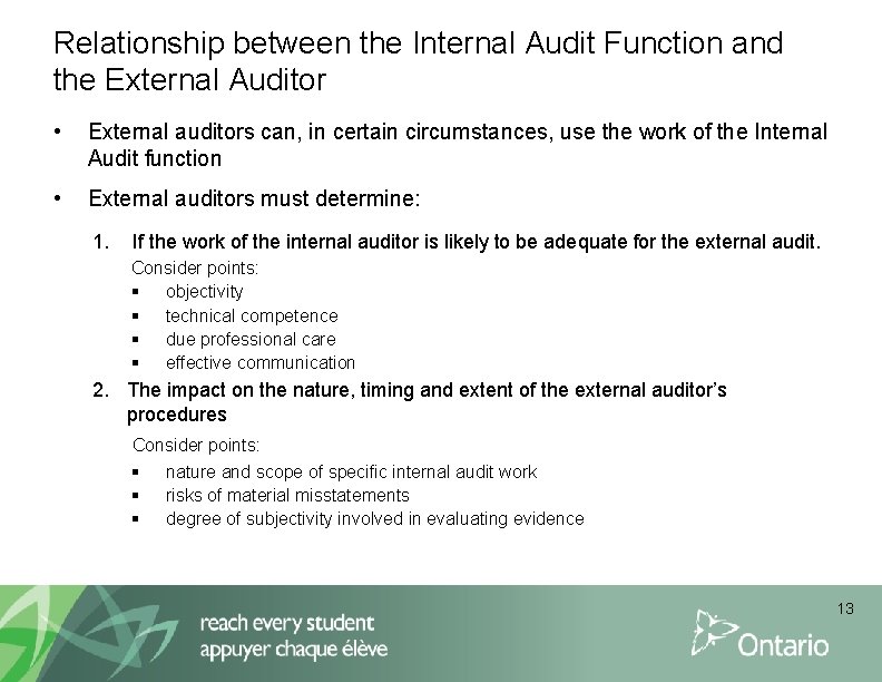 School Board Audit Committee Training Module 4 Internal