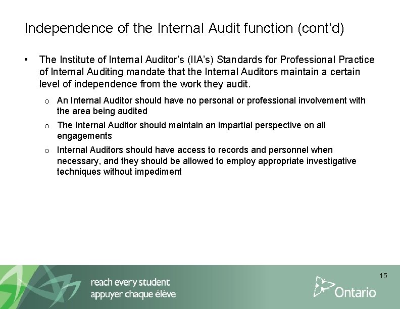 School Board Audit Committee Training Module 4 Internal
