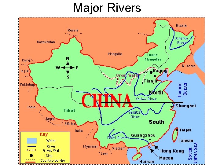 China History and Geography Major Rivers North South