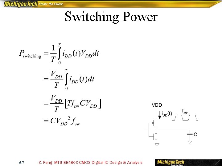 EE 4800 CMOS Digital IC Design Analysis Lecture