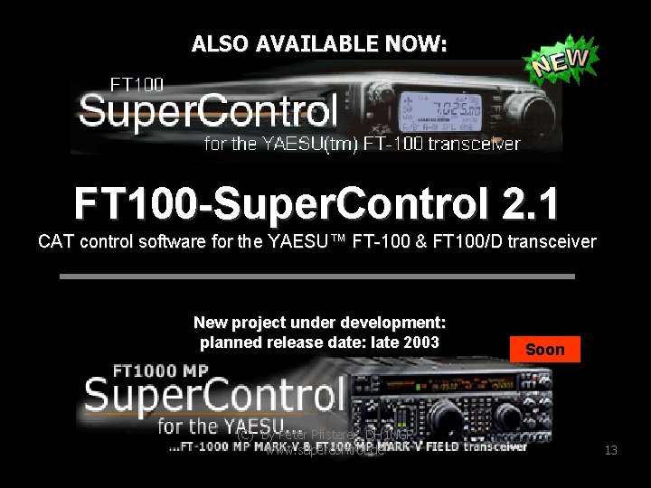 FT 847 Super Control 2 2 CAT control