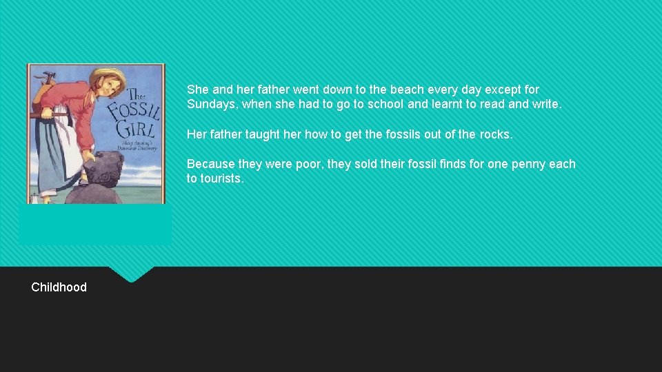 Mary Anning stone girl bone girl By Josie