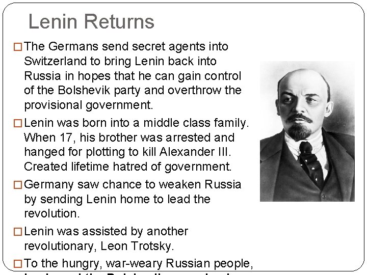 Chapter 14 Revolution in Russia 1917 1939 Succession