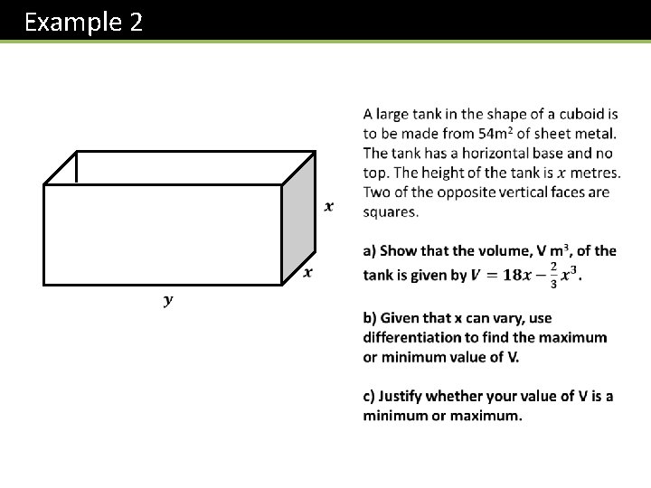 C 2 Chapter 9 Differentiation Dr J Frost