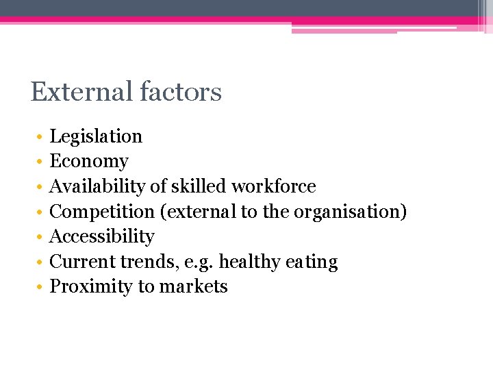 Unit 20 Hospitality Operations in Travel and Tourism