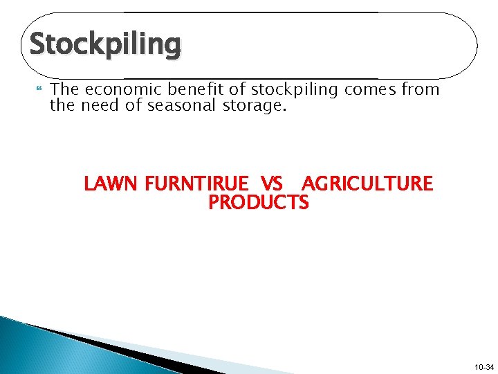 WAREHOUSING 10 1 Warehouse A warehouse is typically