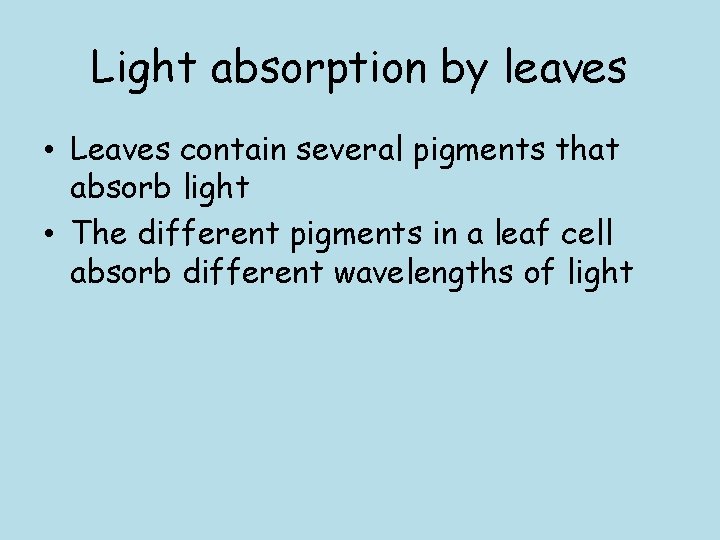 Higher Biology Unit 3 3 1 Photosynthesis Photosynthesis
