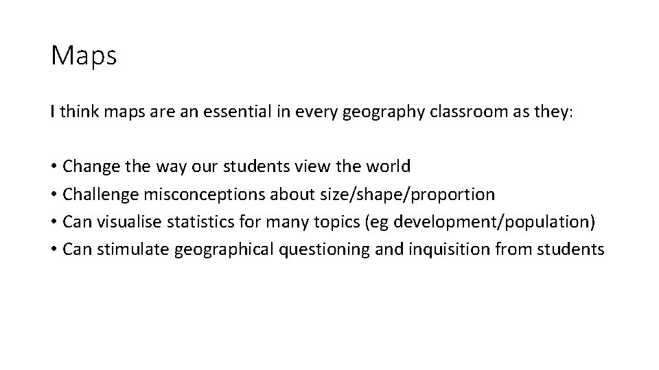 The impact of display in a geography classroom