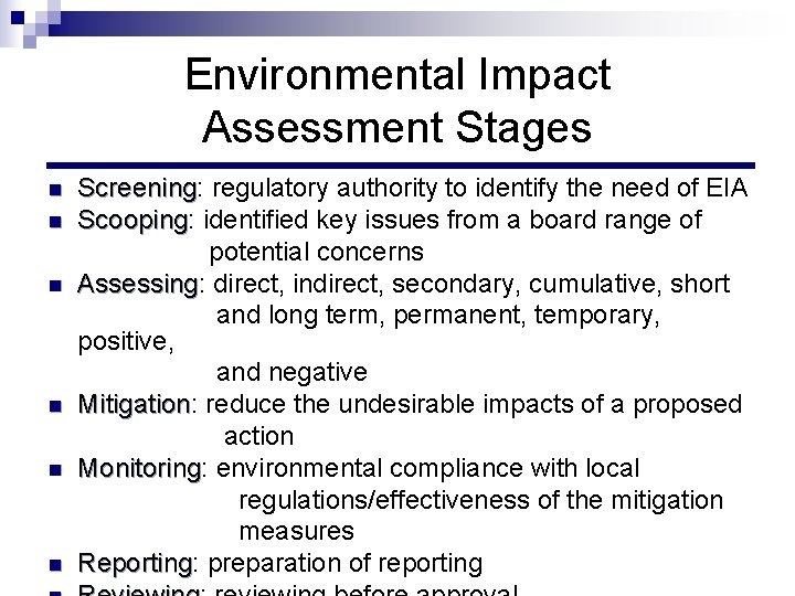 Environmental Impact Assessment for Waste Treatment Options Seung