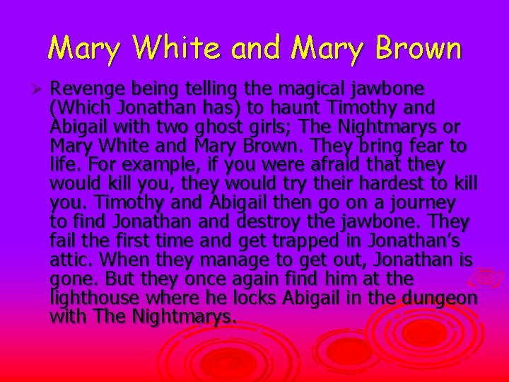 The Nightmarys by Dan Poblocki Power Point by