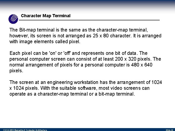 Elements of Computer Architecture CDCA 2203 Open University
