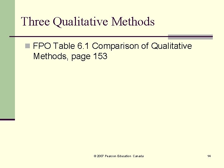 Chapter Six Qualitative Research Methods Winston Jackson and