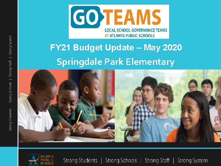 FY 21 Budget Update May 2020 Springdale Park