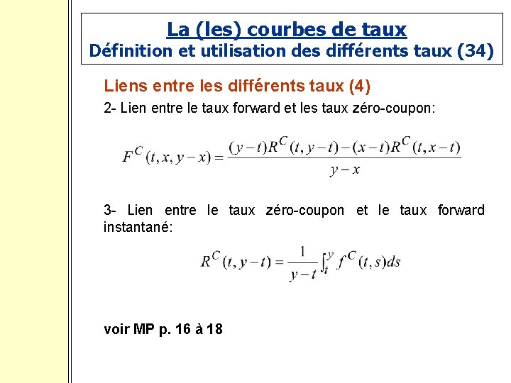 MODELES DE LA COURBE DES TAUX DINTERET ENSAE