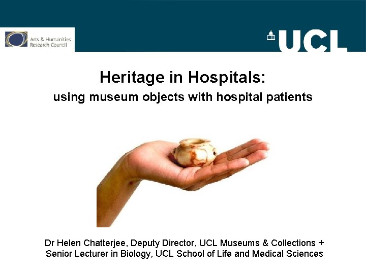 Heritage in Hospitals using museum objects with hospital